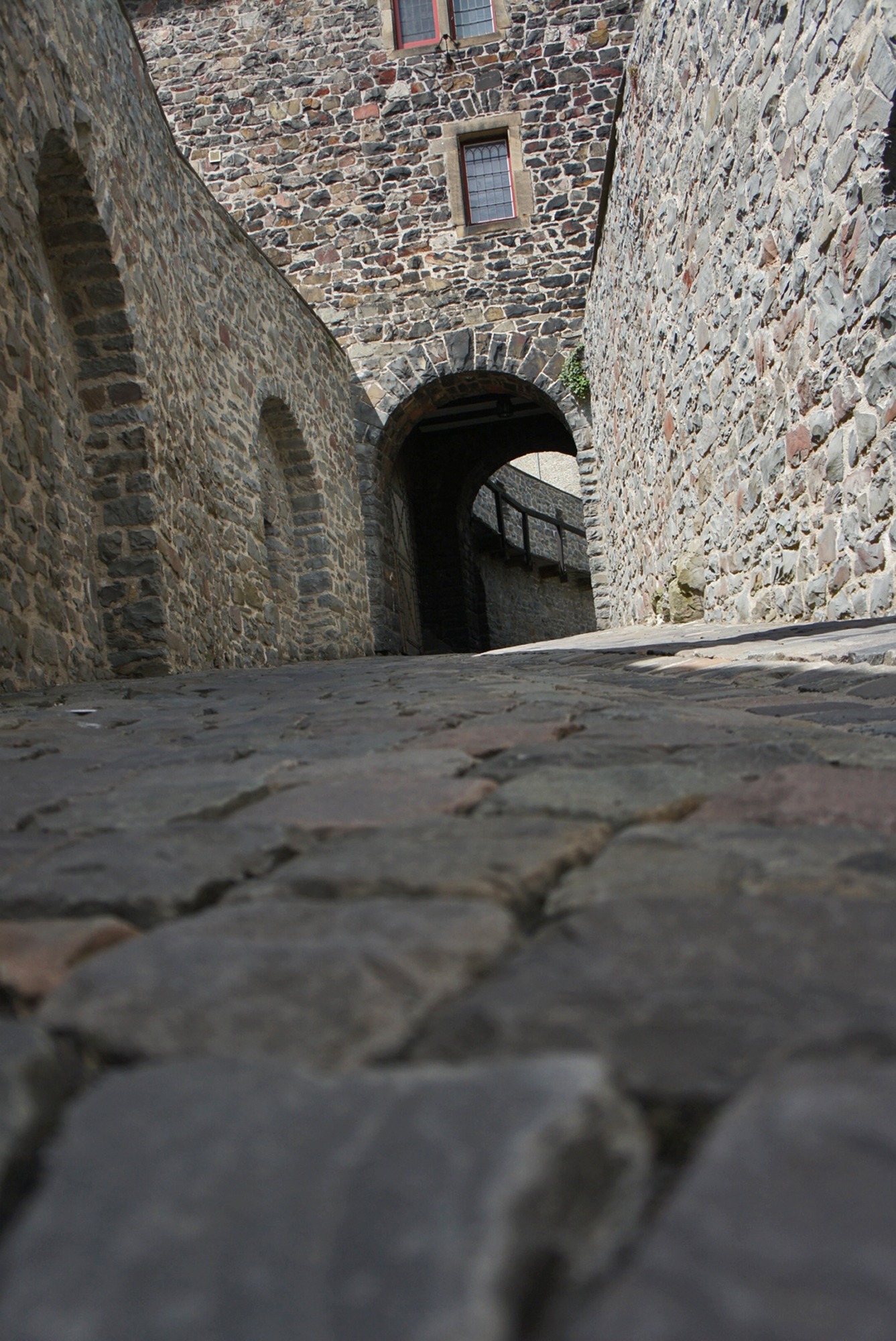 Medieval paving stones at castle free image download