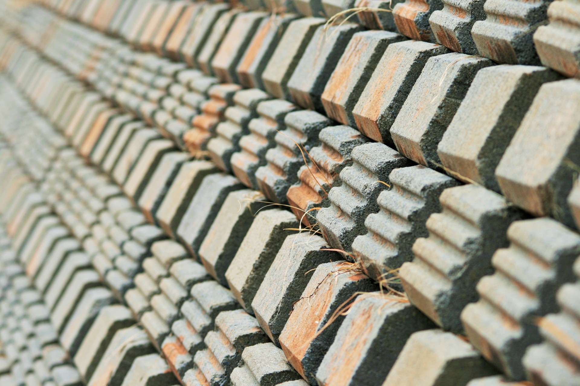 Rows of stones in perspective, wall texture free image download