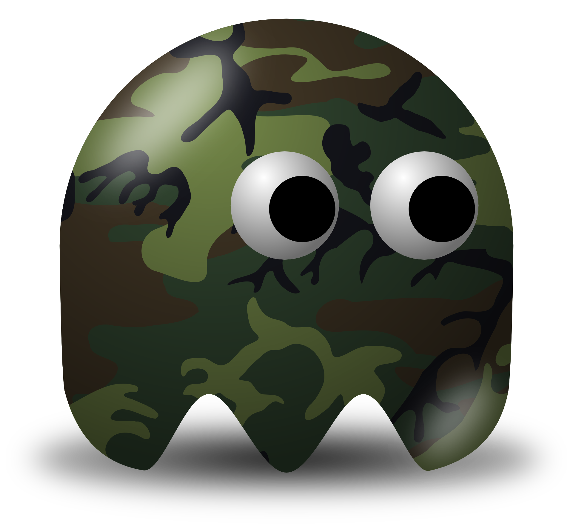 Funny military pac-man from the computer game free image download