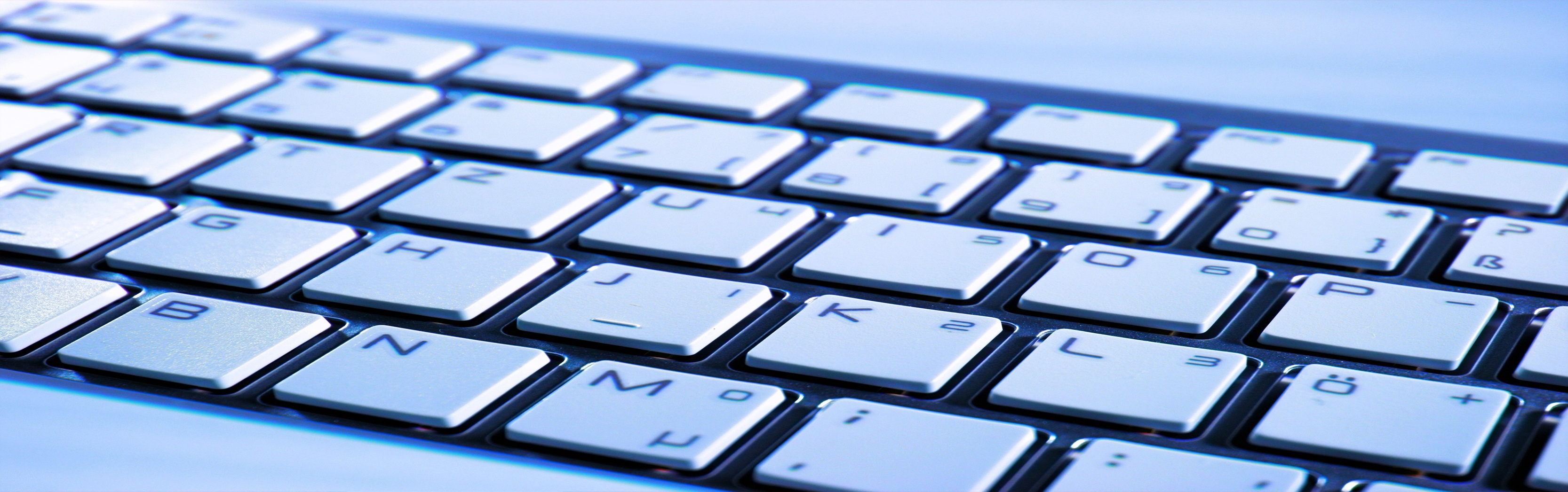 Blue computer keyboard free image download