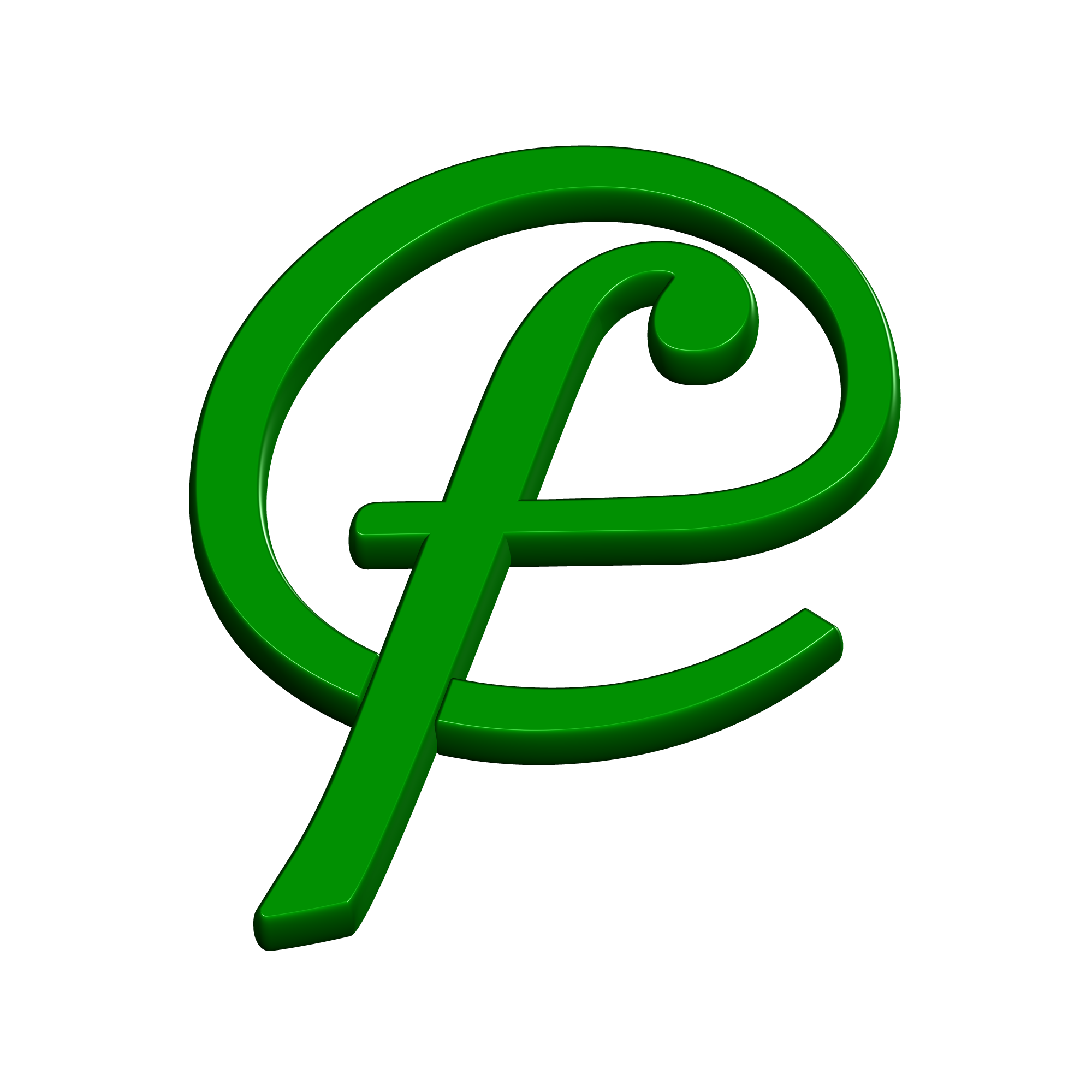 The abc letter f in the green circle free image download