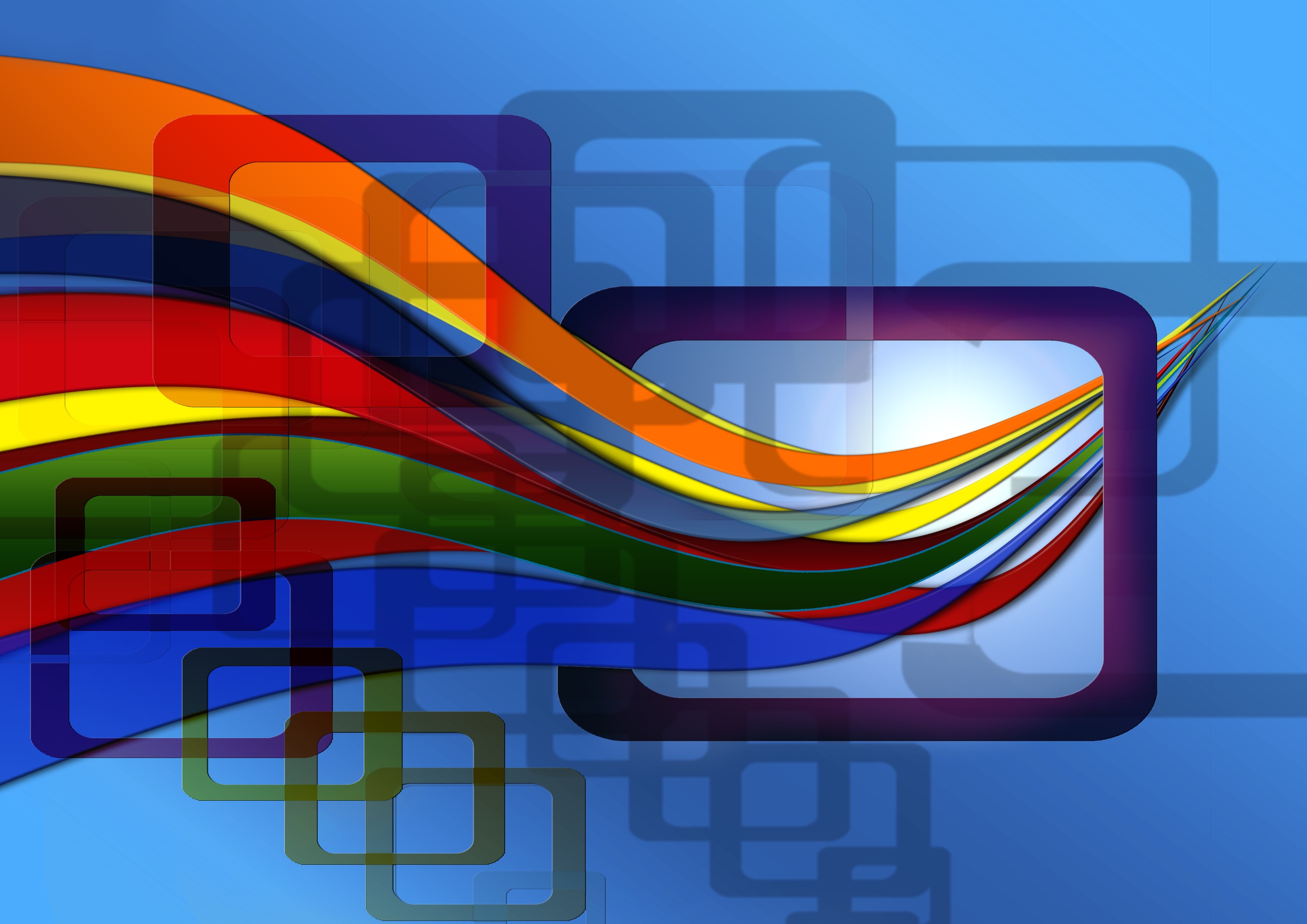 Monitors and vibrant wave free image download