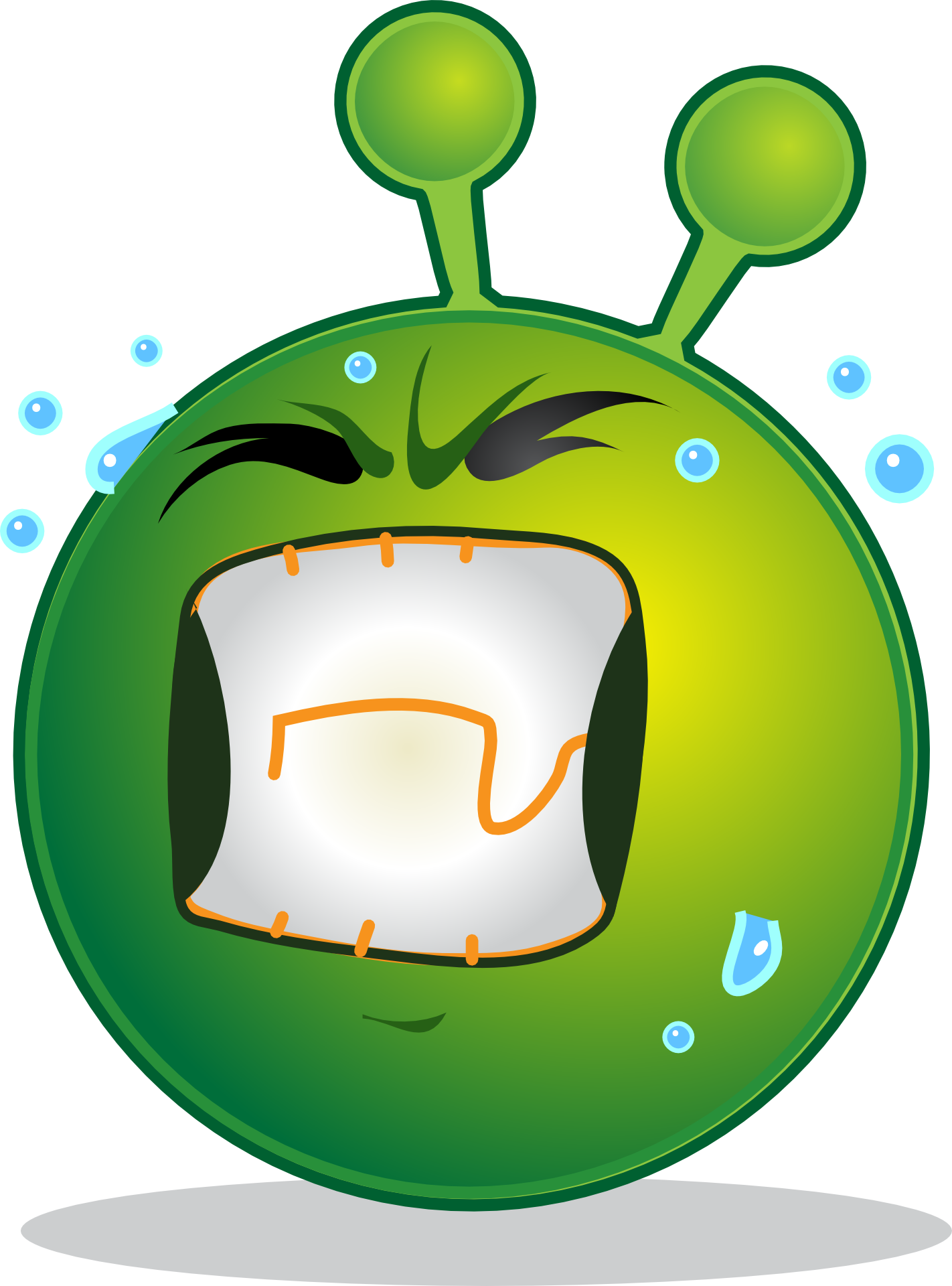 Crying alien smiley free image download