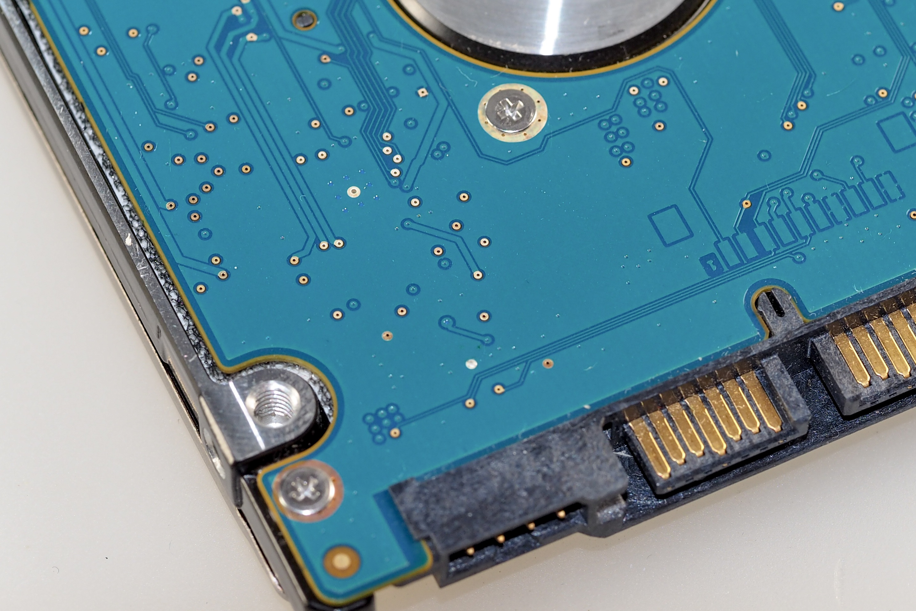 Part of hard drive close up free image download