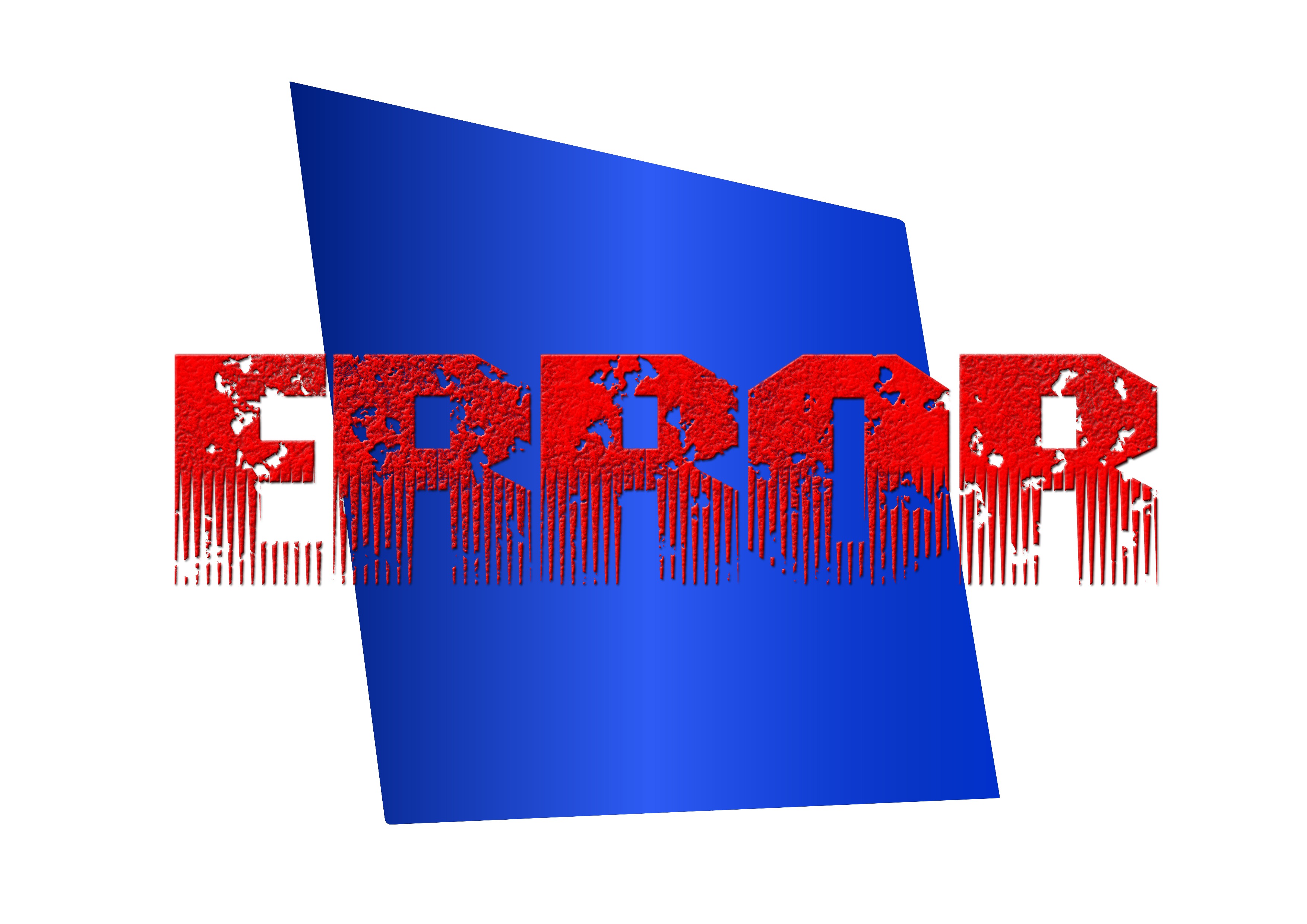 Error on a blue background free image download
