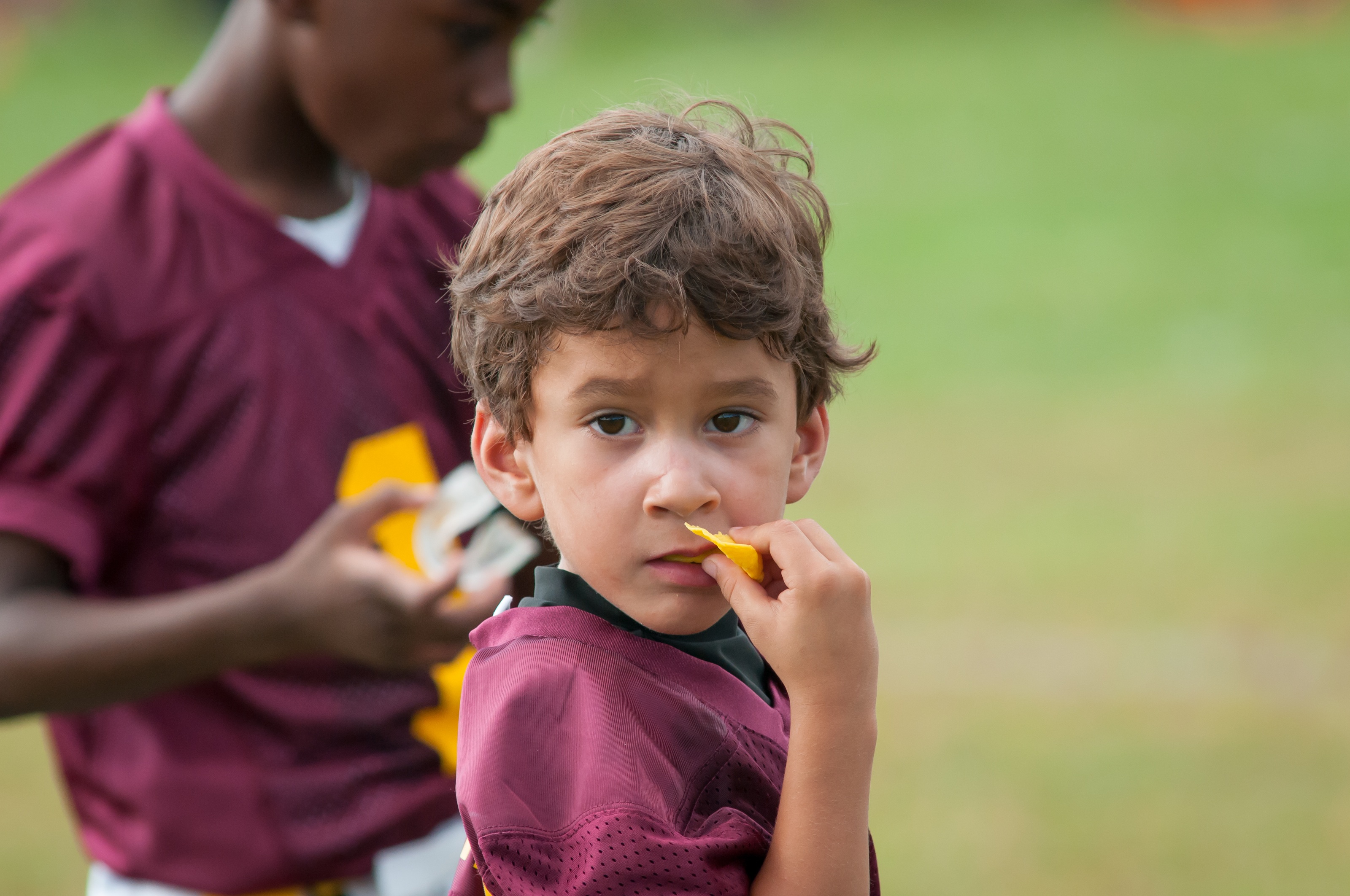 Kids in football shape free image download