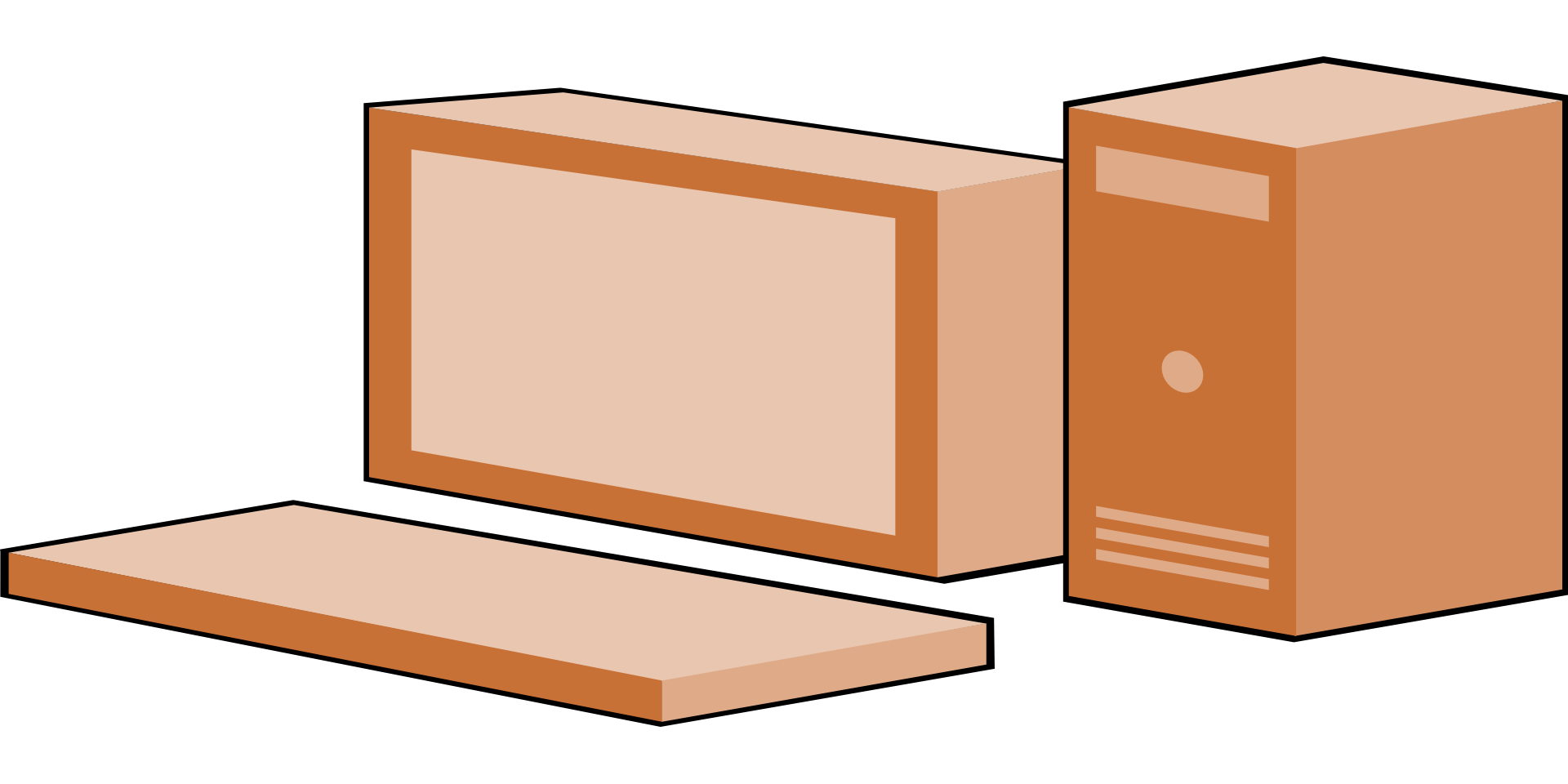 Graphic image of brown computer hardware free image download