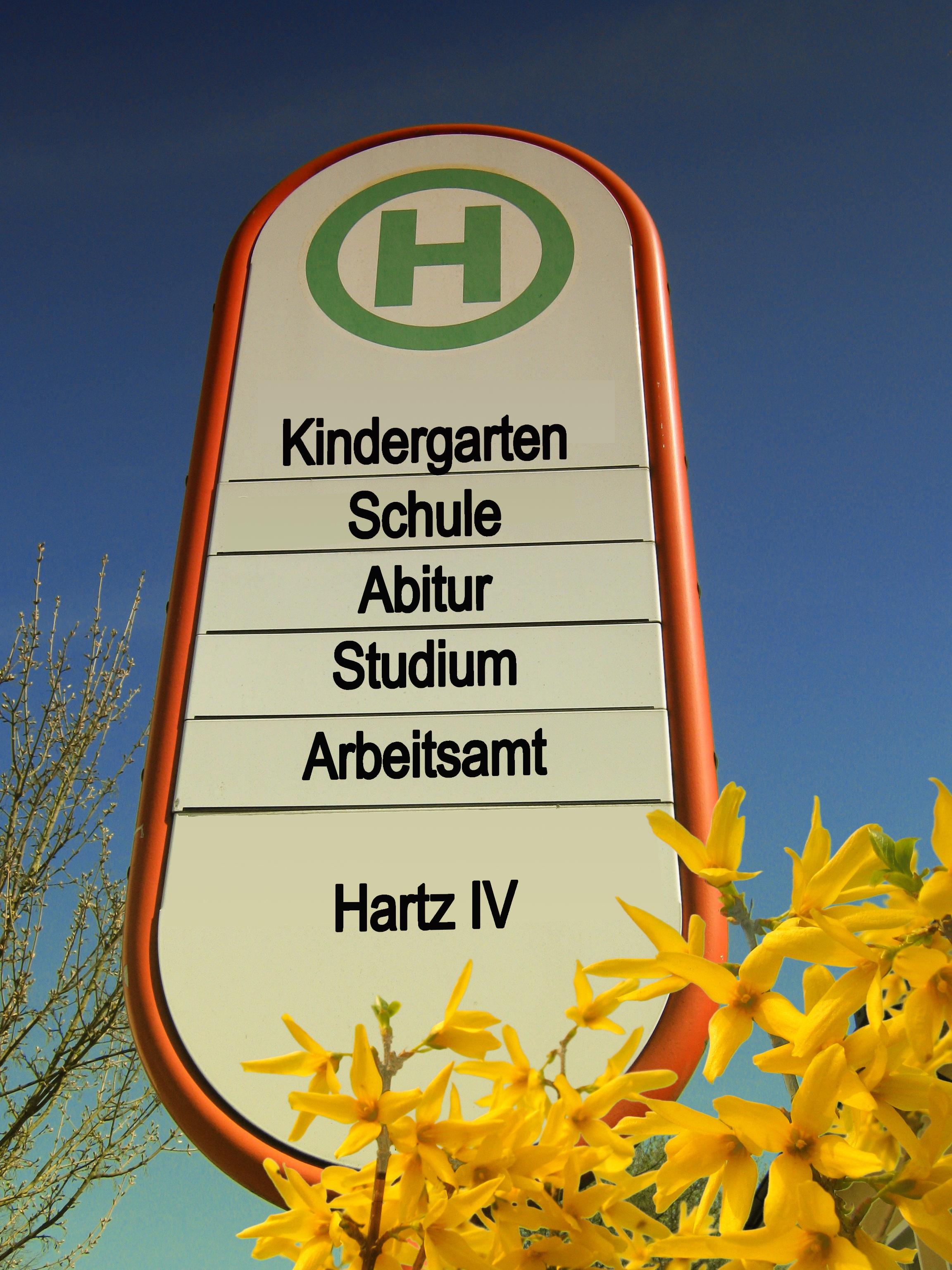Road Sign On The Bus Stop Free Image Download road-sign-on-the-bus-stop-free-image-download
