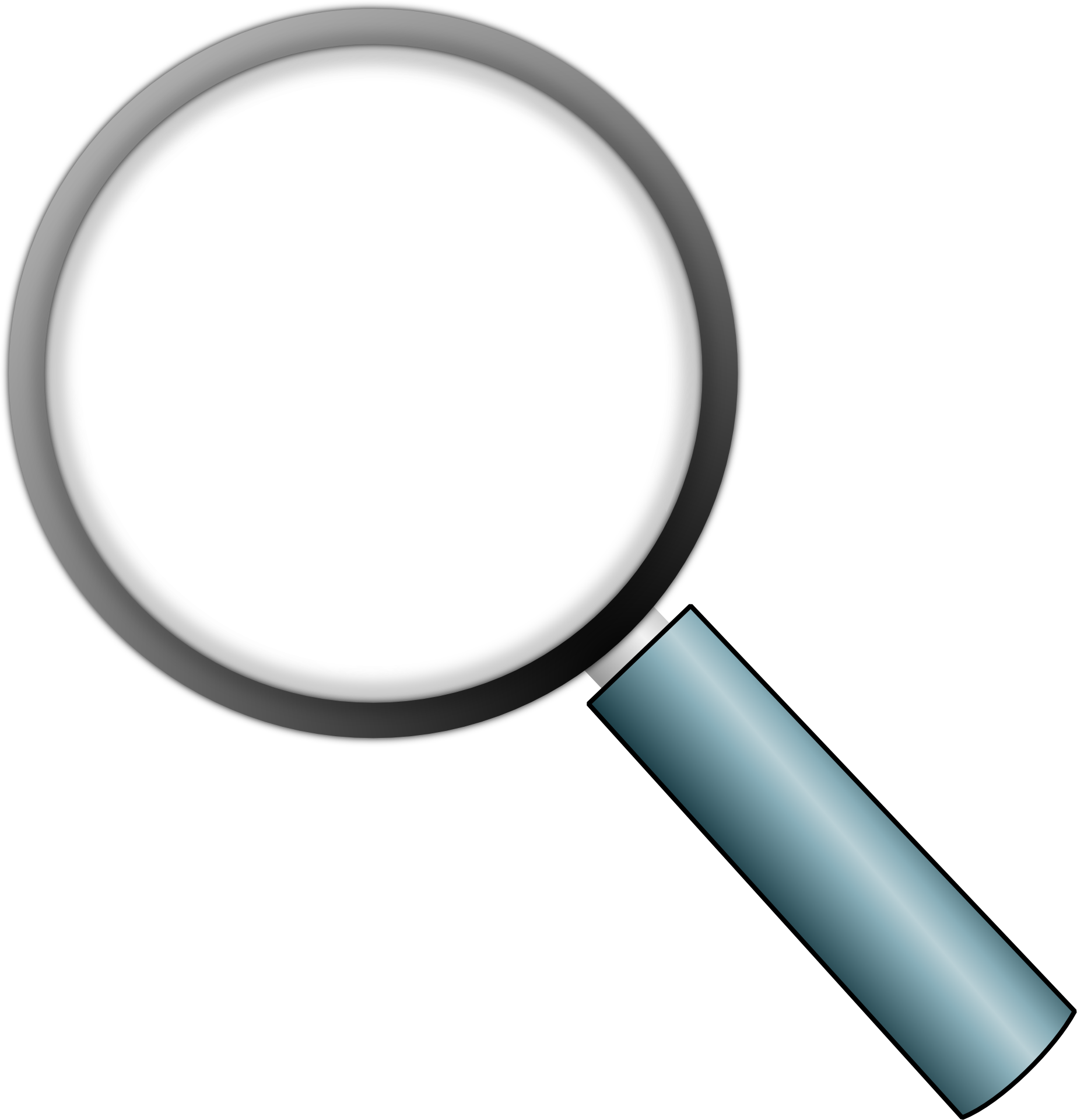 Grey magnifying glass drawing free image download