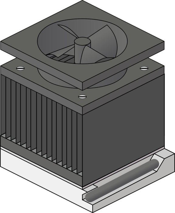 Fan dissipator cooler drawing free image download
