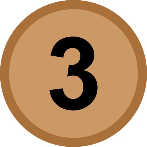 The Number 3 Inside Circle free image download