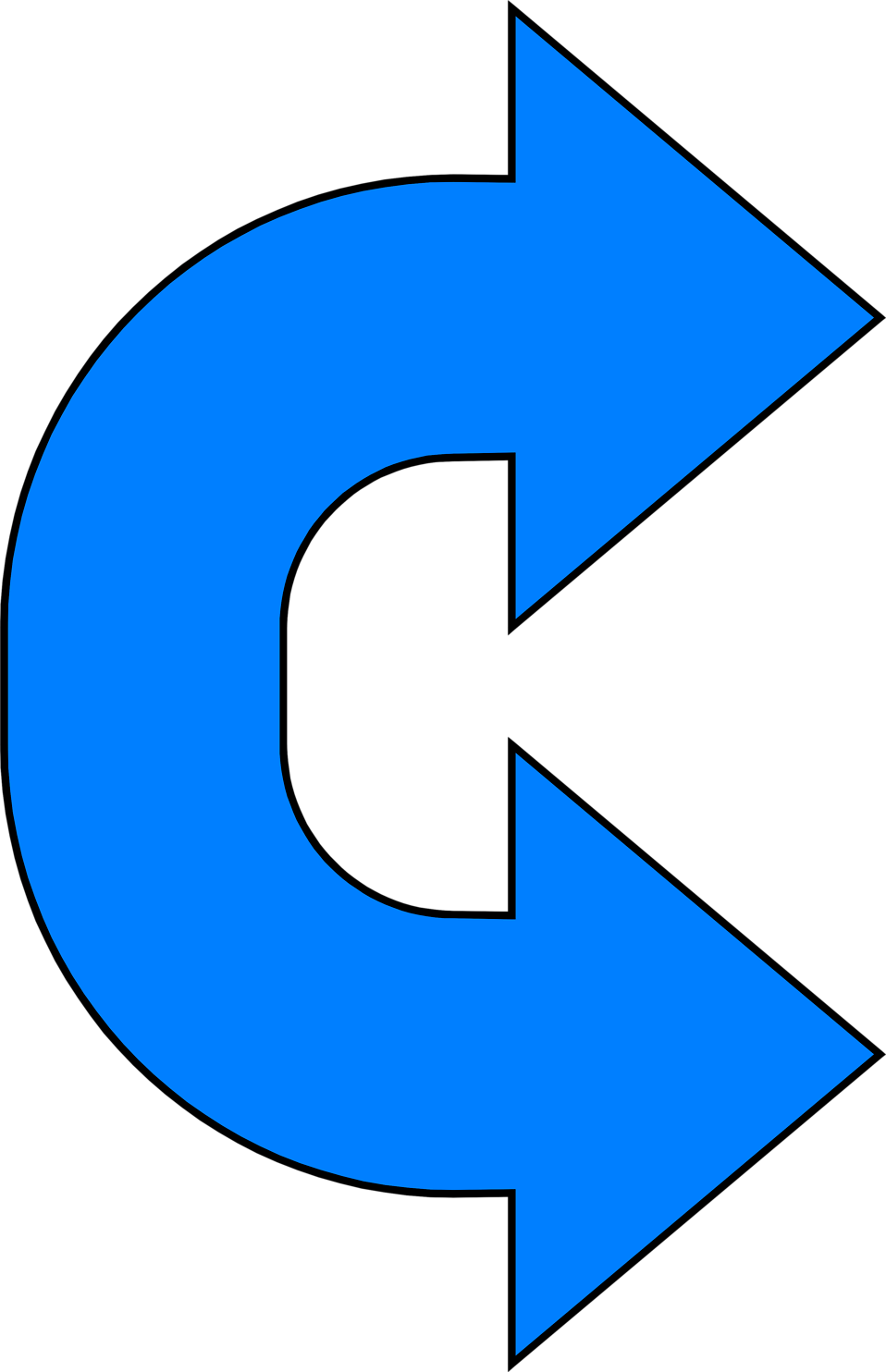 Double blue right arrow free image download