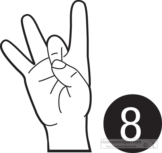 Sign Language Numbers N2 free image download