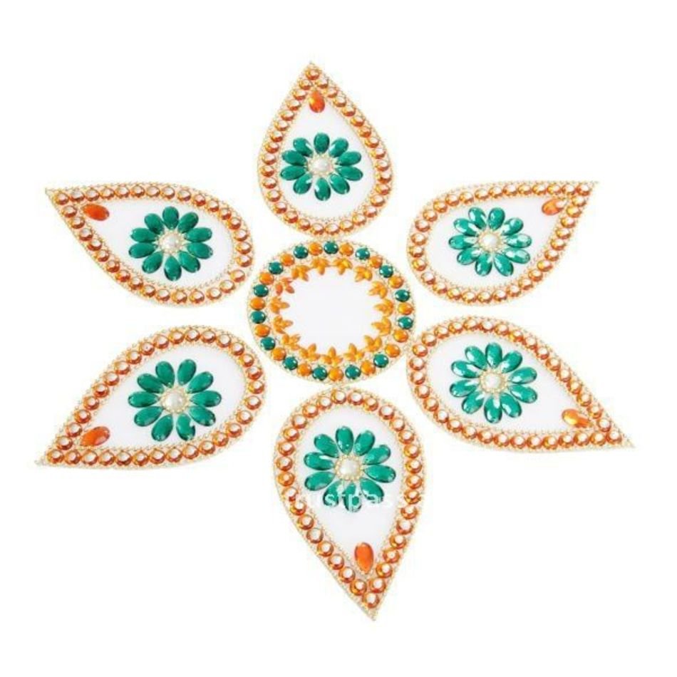 Indian Diwali Rangoli Designs Small Pan Shaped Rangolis Alpana free ...