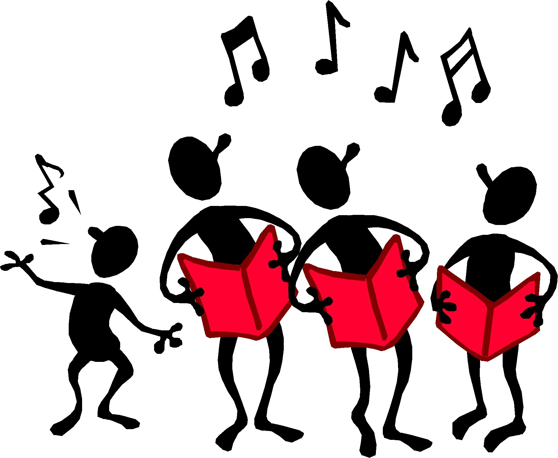 Choir of stick men free image download