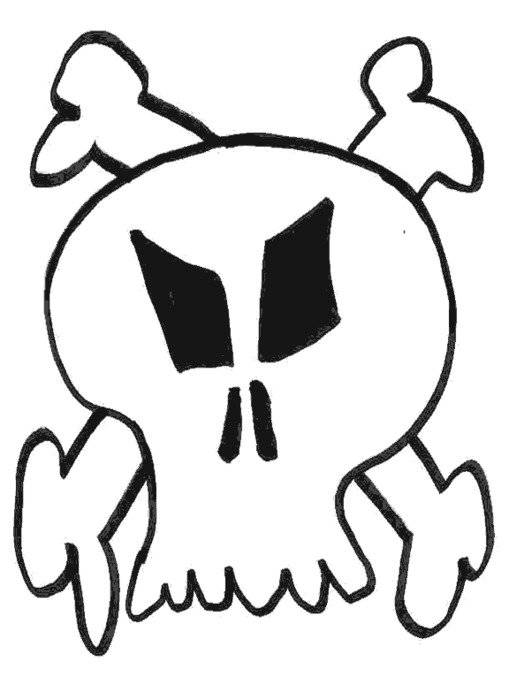 Human Skull Printable Stencil free image download