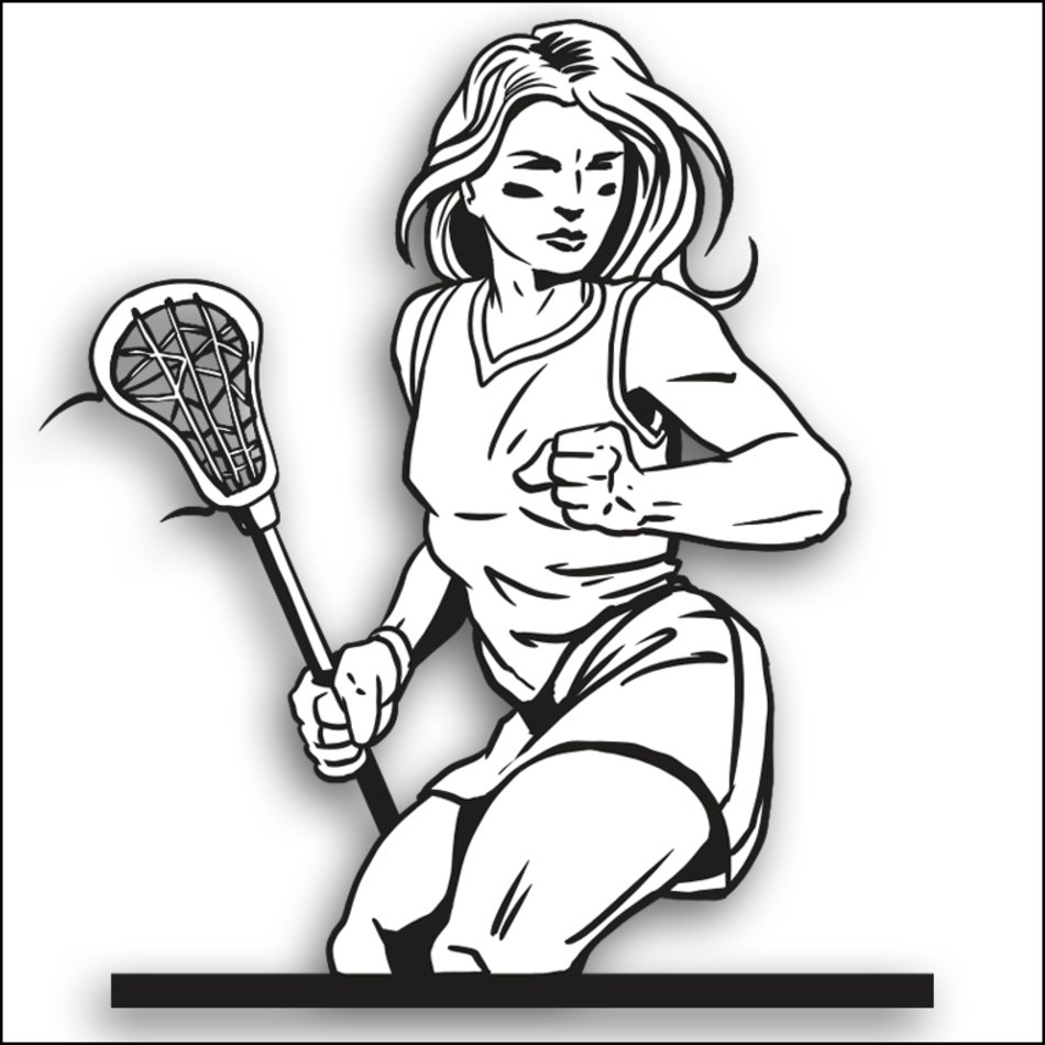 Girls Lacrosse Player Clipart Girl Free Image Download
