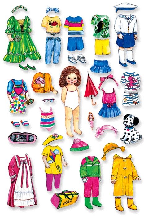 Printable Paper Doll Clothes free image download