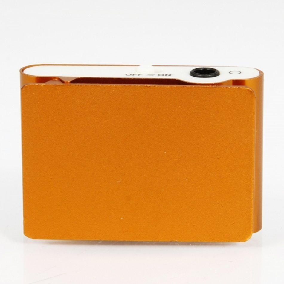 PC Metal Clip MP3 With TF Card Slot 8GB USB Interface Orange 4 Nologo ...