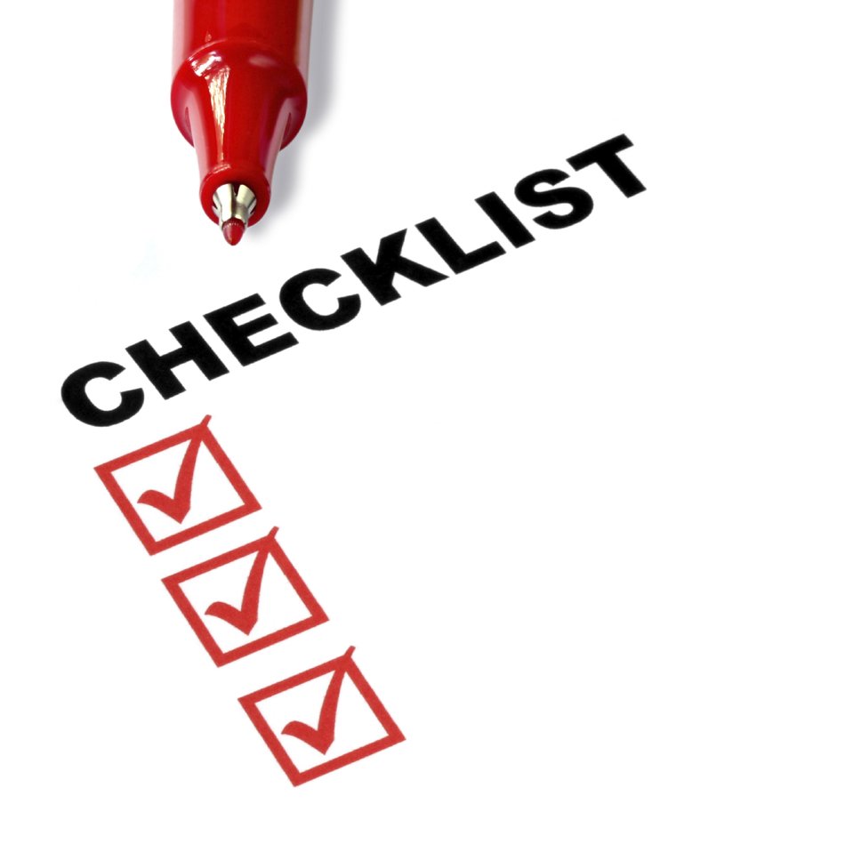 Completed Checklist Sign Free Image Download