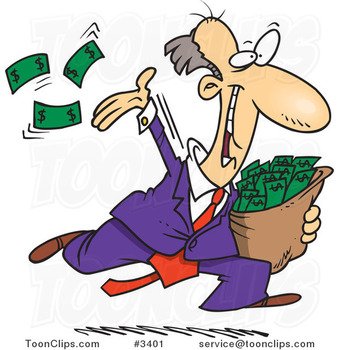 Rich Man Cartoon N5 free image download