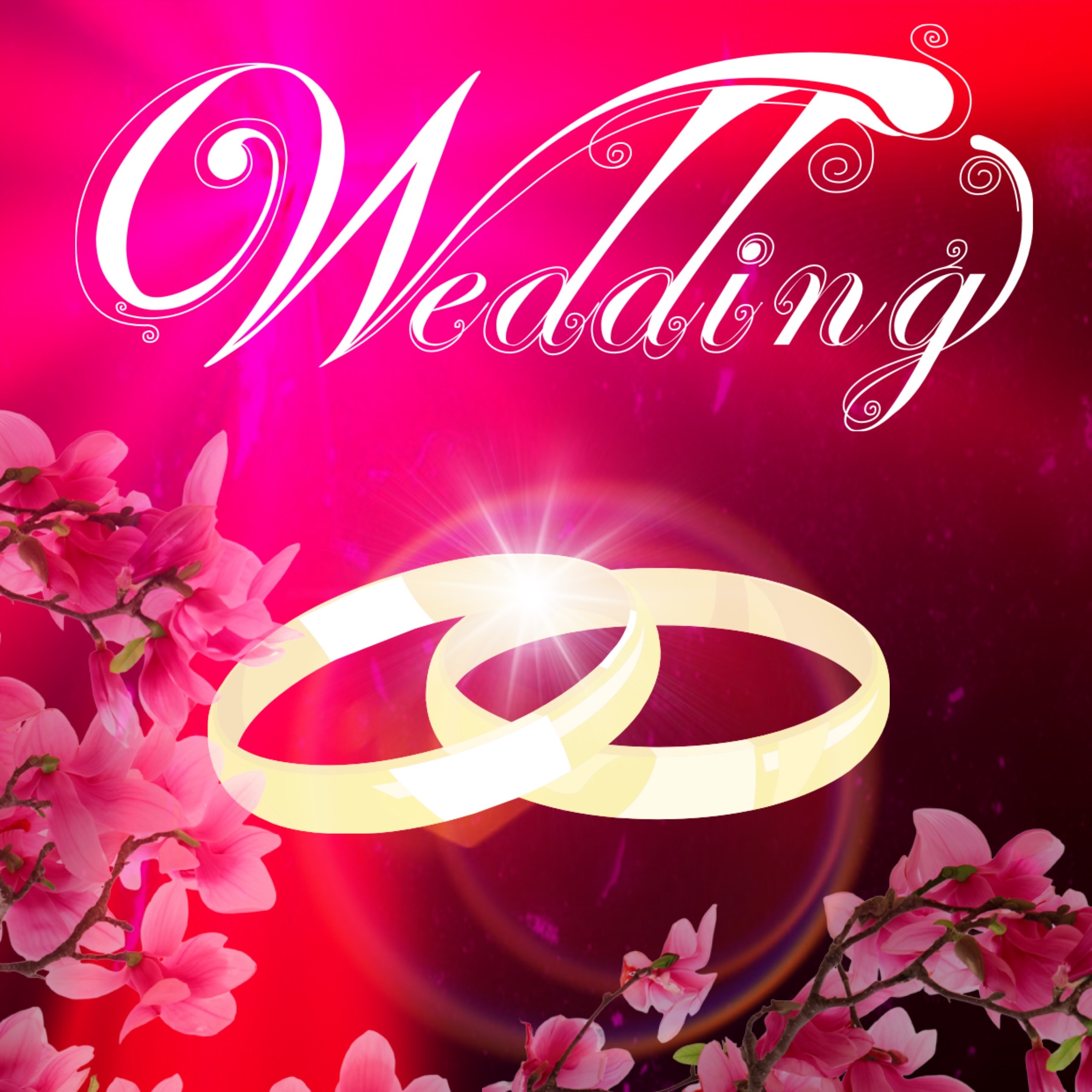 Card with wedding rings free image download