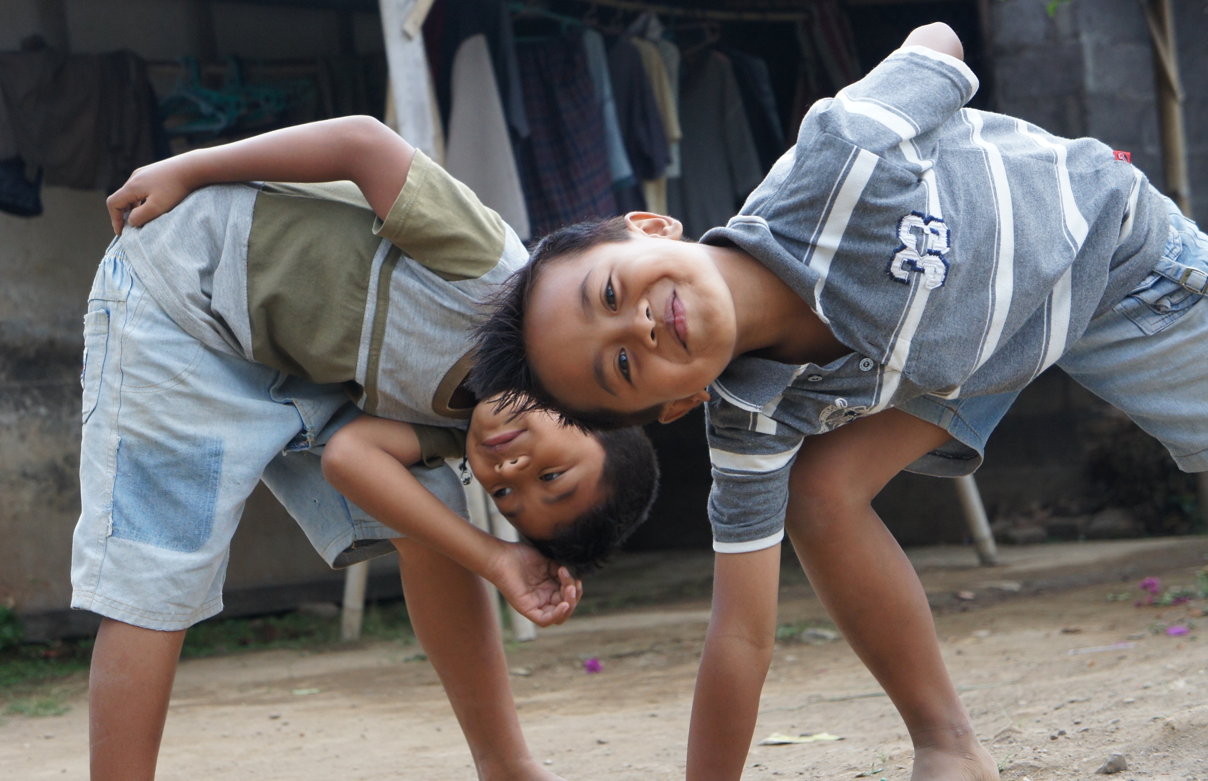 Funny children are playing free image download