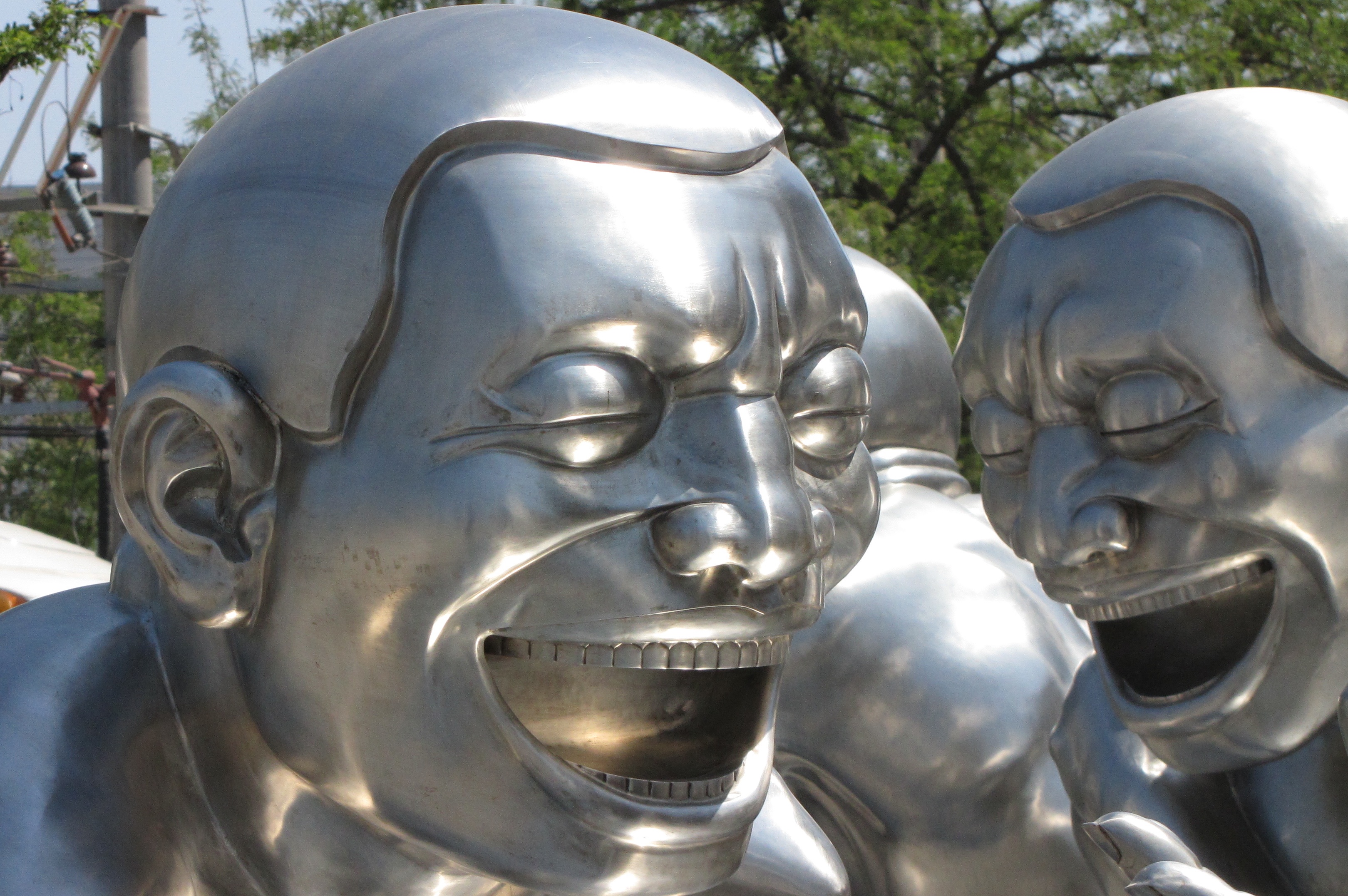 Iron faces with smiles free image download