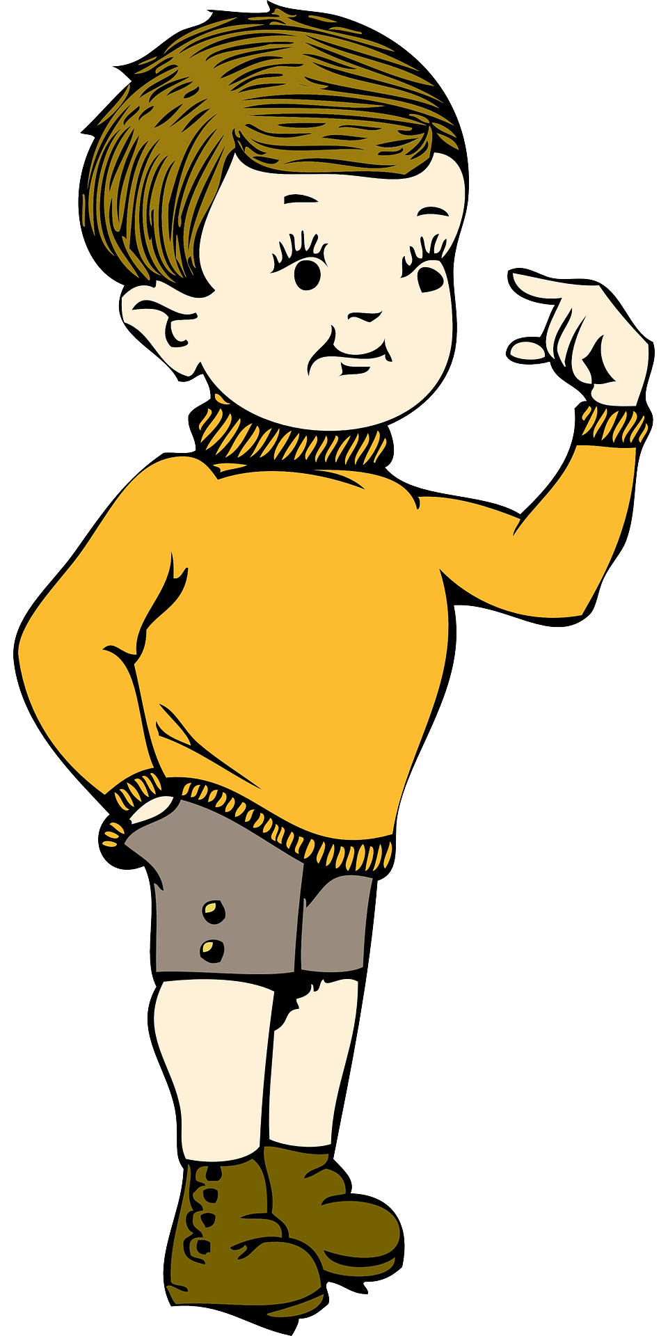 Smart boy drawing free image download