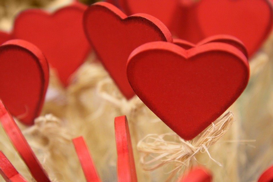 Heart-shaped goodies for the anniversary free image download