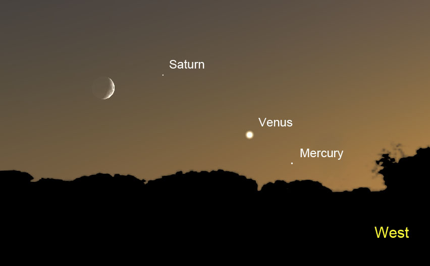 Moon And Venus Last Night drawing free image download