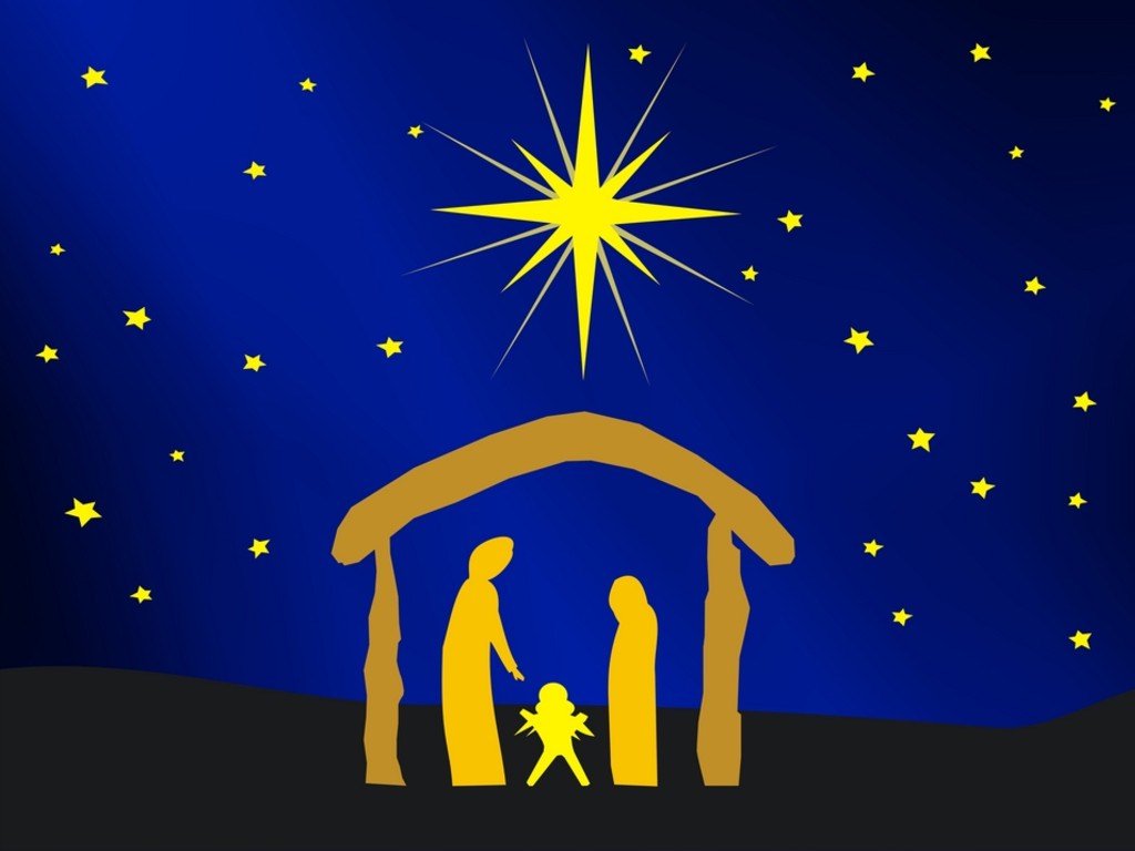 Christmas Nativity Star drawing free image download