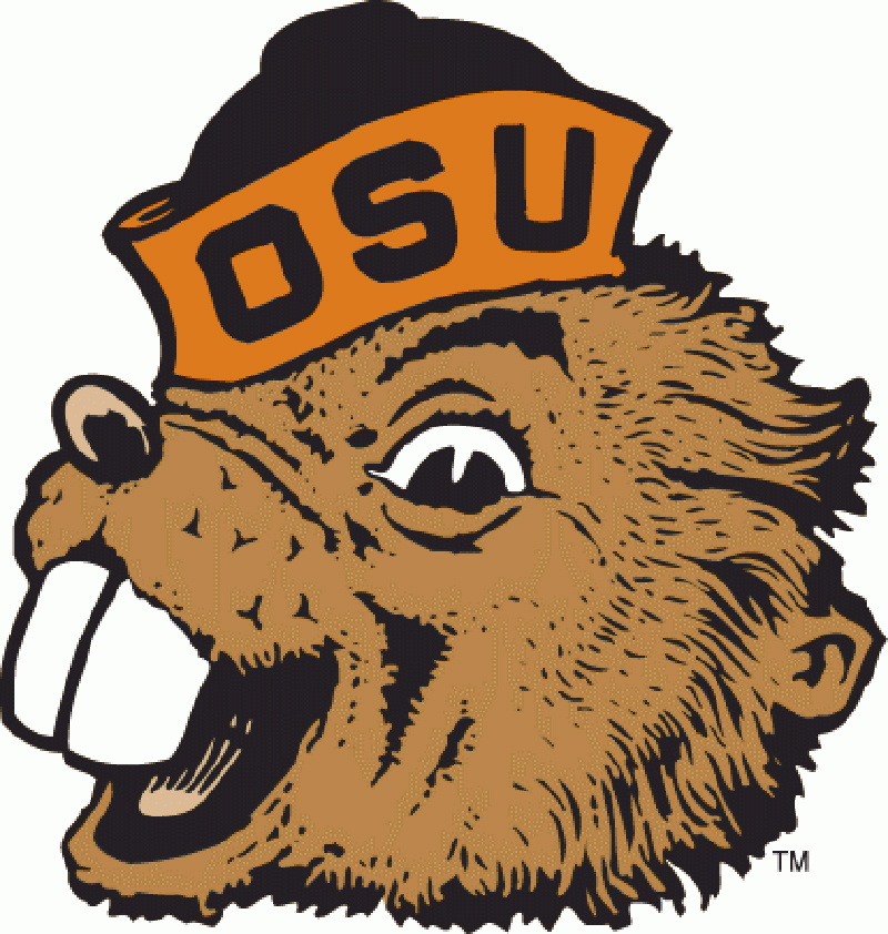 Old Oregon State Beaver Logo drawing free image download