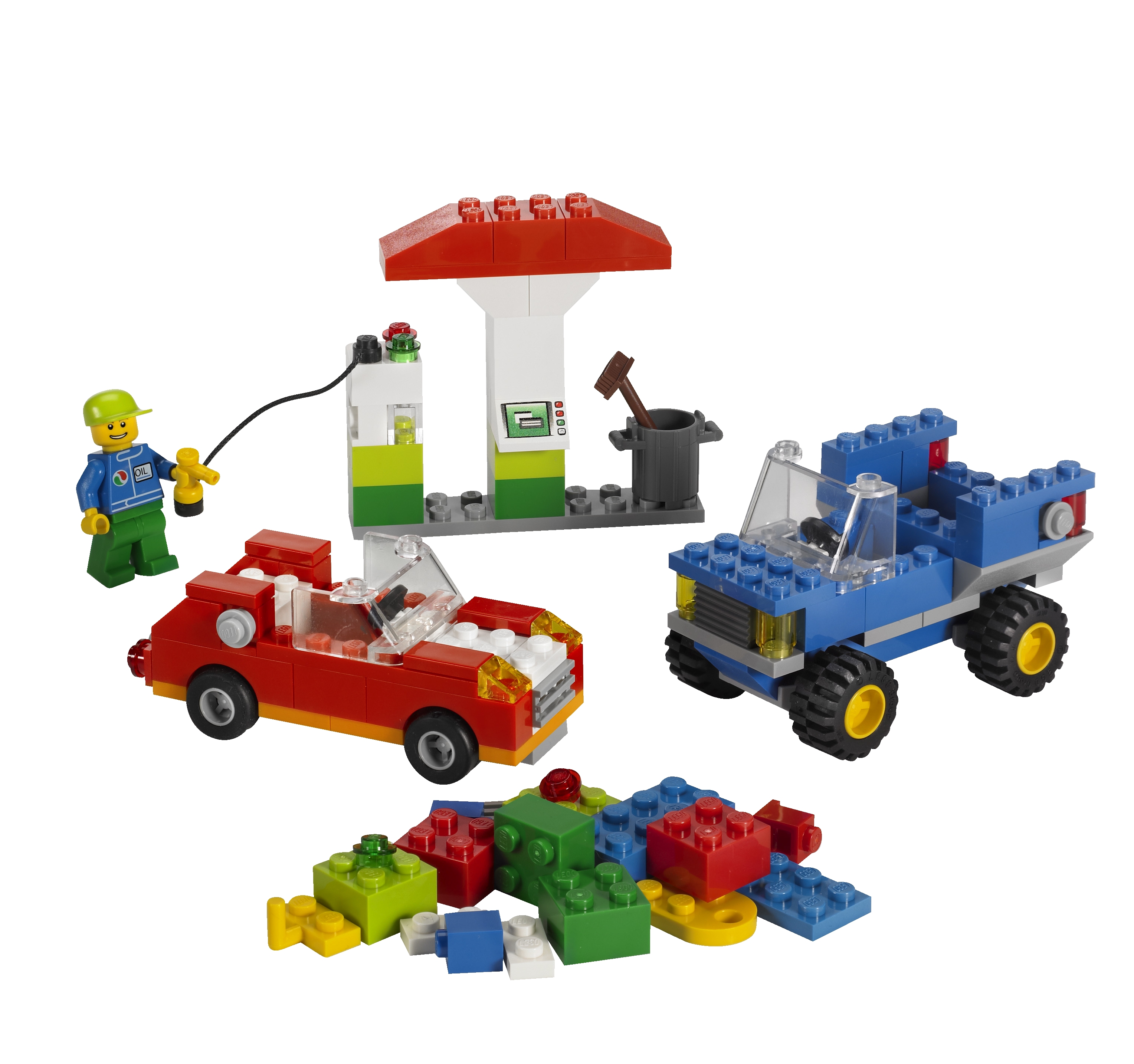 LEGO gas station free image download