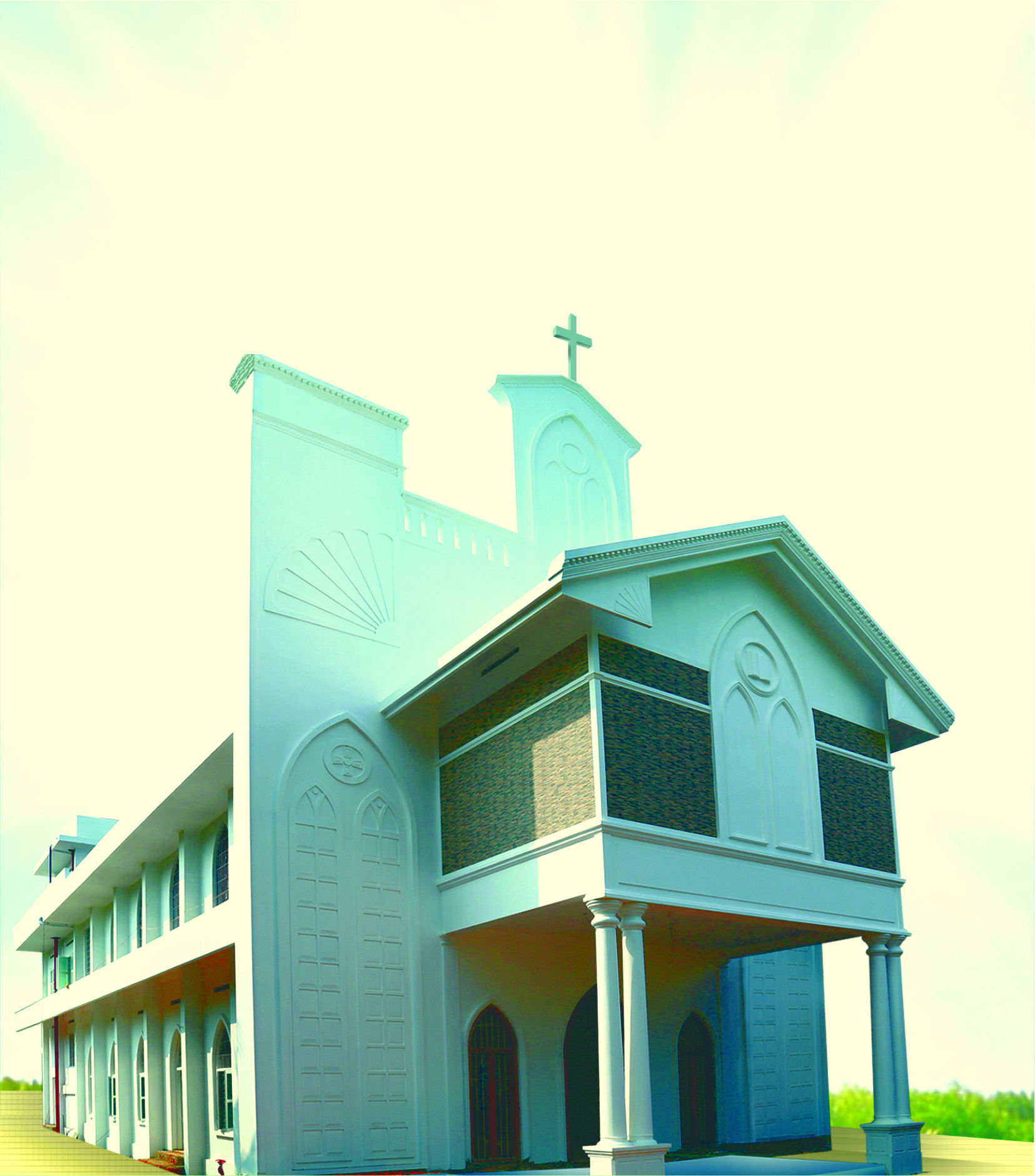 Beautiful New Church Building free image download