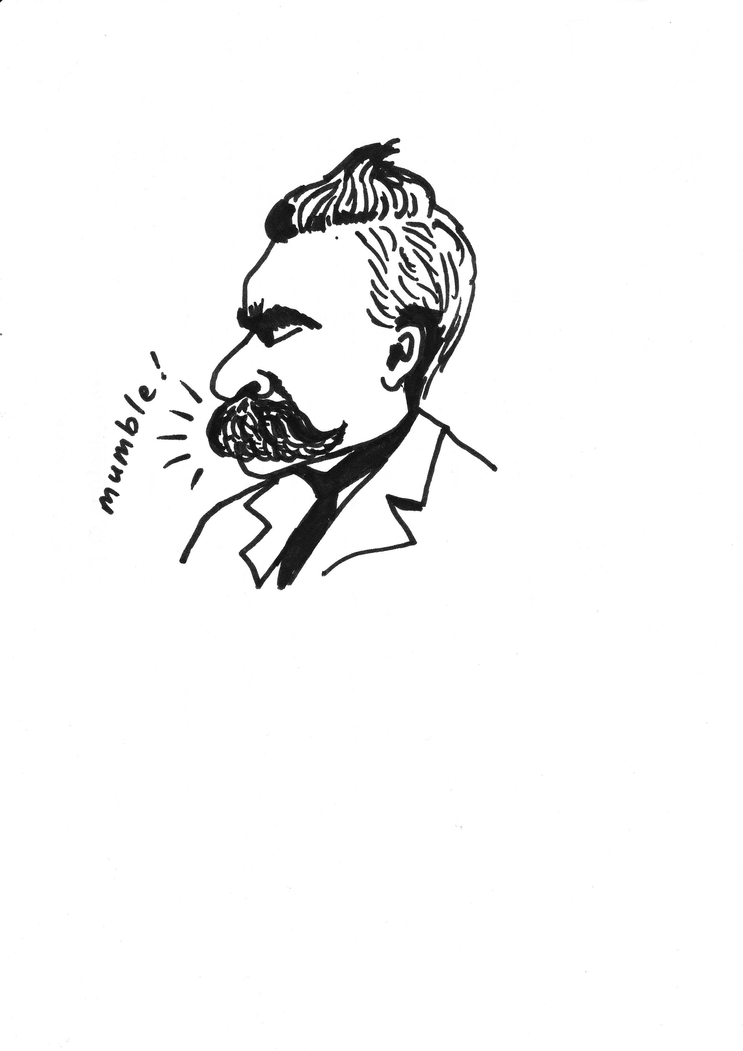Nietzsche as a graphic illustration free image download