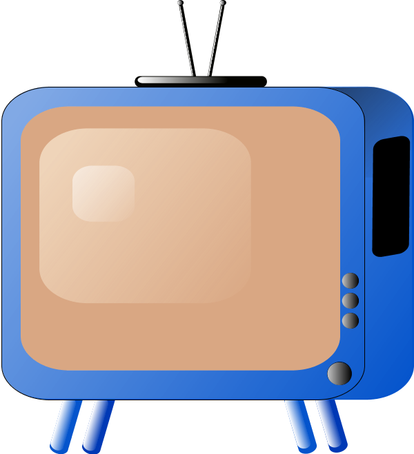 TV Television Cartoon Vector Clip Art free image download