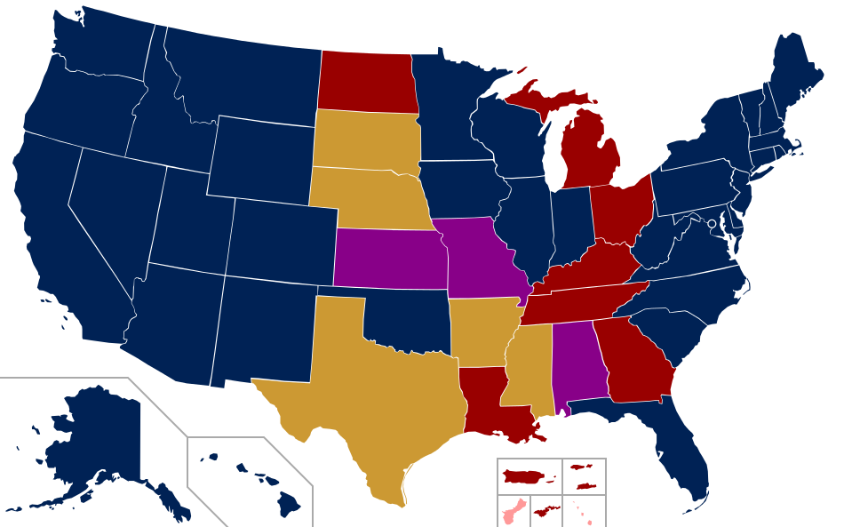 Usa map with states free image download