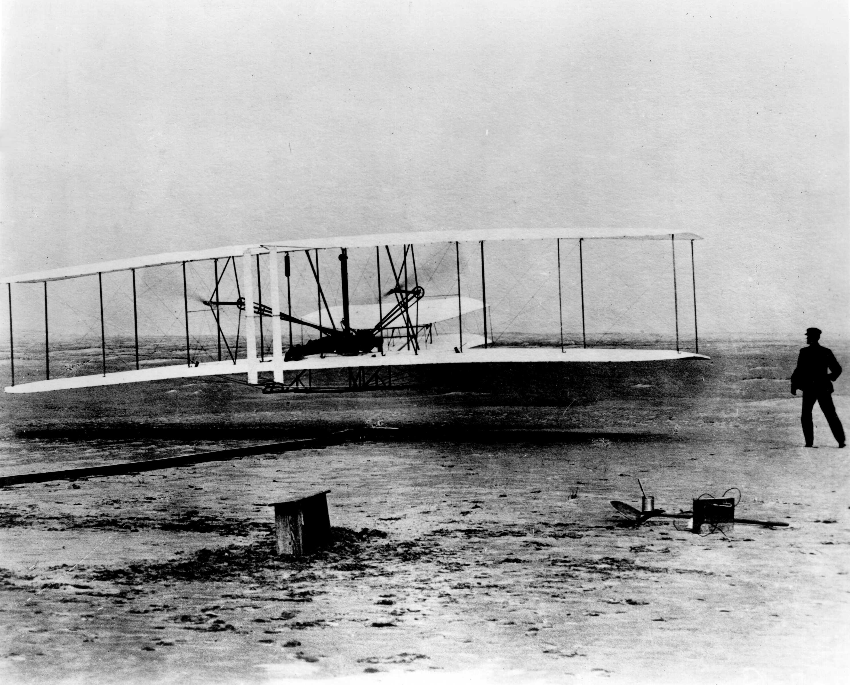 Wright Brothers First Flight At Kitty Hawk free image download