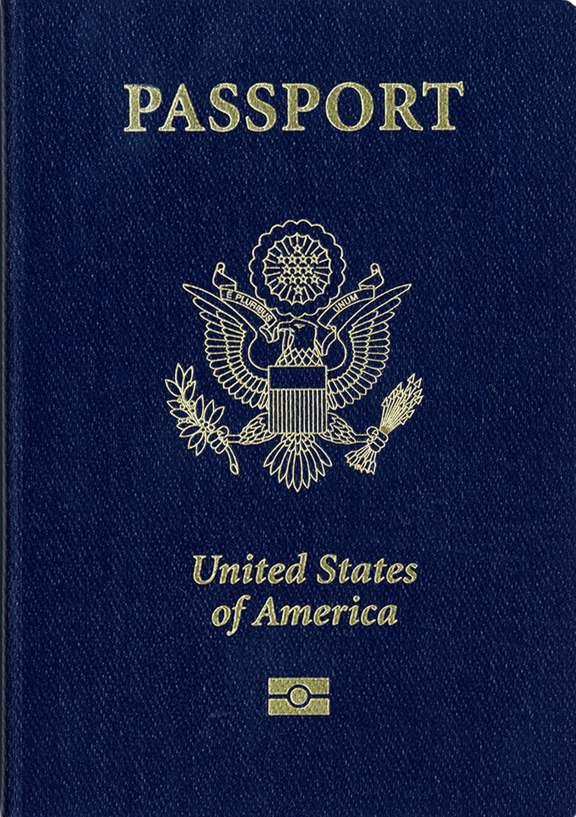 Blue american passport free image download