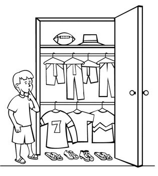 Closet Coloring Page N2 free image download