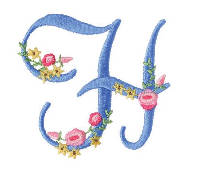 Fancy Letter H N2 free image download