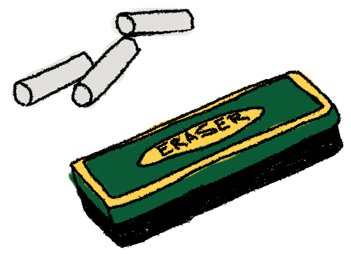 Chalk and eraser, grunge drawing free image download