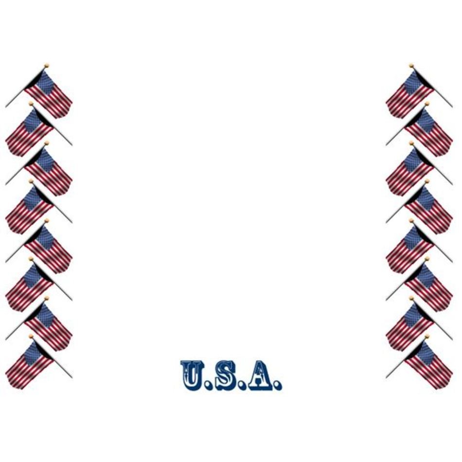 American Flag Border Clip Art N10 free image download