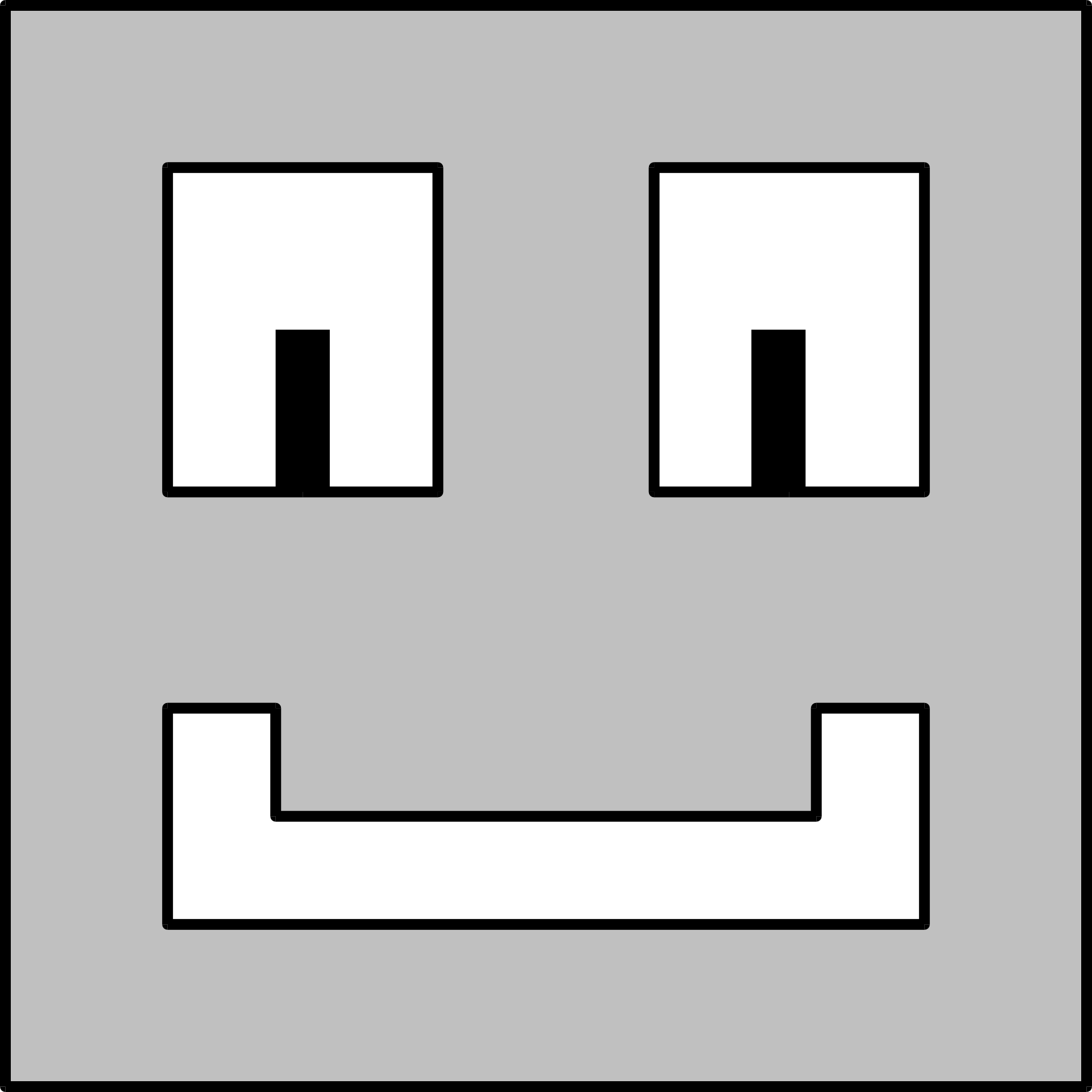 Square robot head free image download