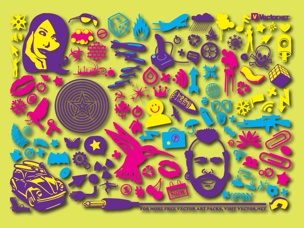 Pack of elements for design free image download