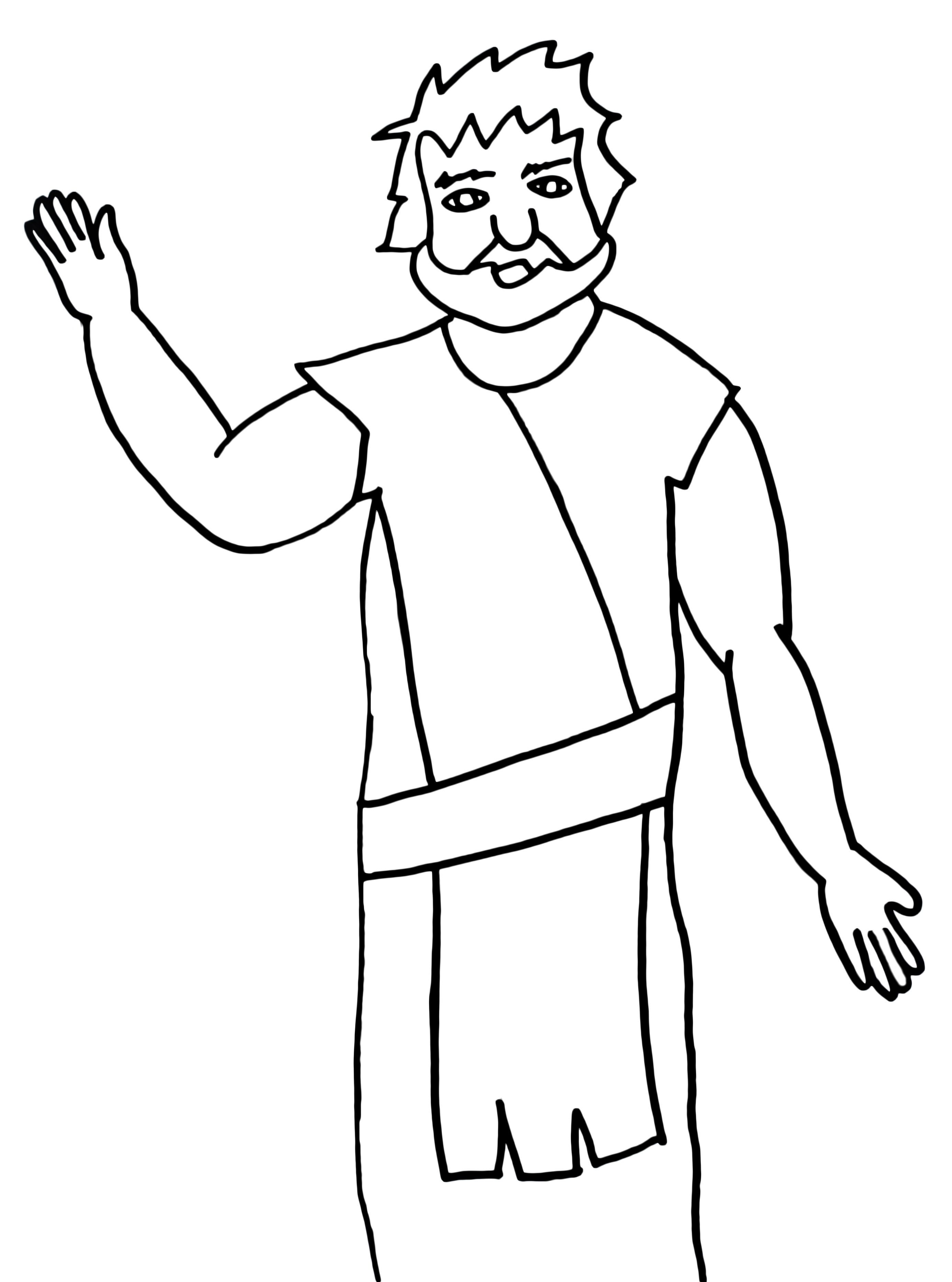 LDS Baptism Black And White drawing free image download