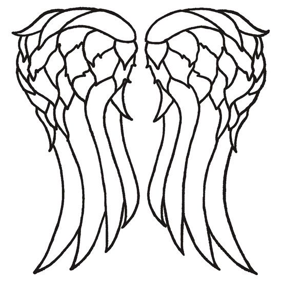 Daryl Dixon Angel Wings Template free image download