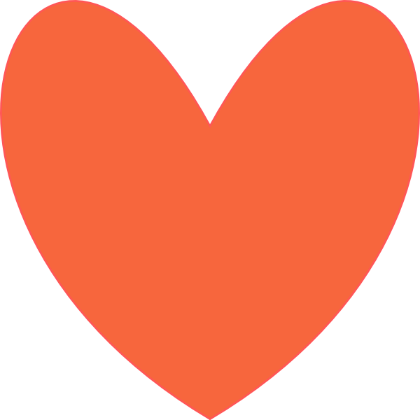 Coral Heart Clip Art N7 free image download
