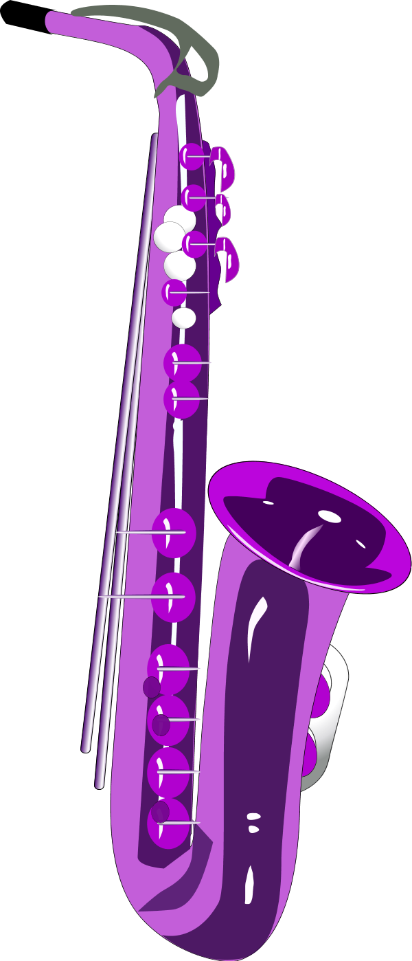 Purple saxophone as a picture for clipart free image download
